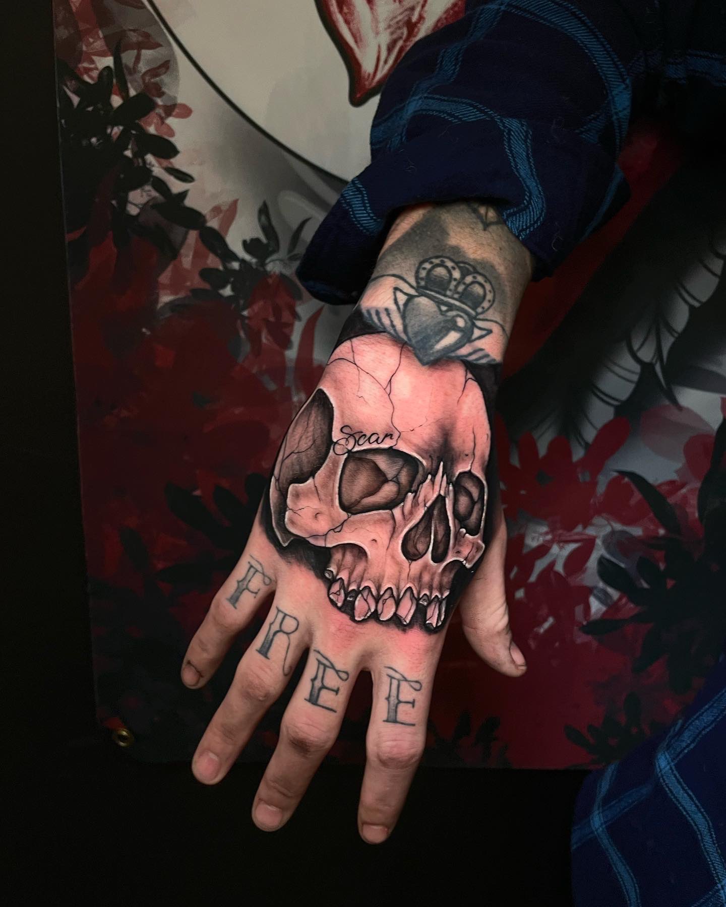 Skull Palm Tattoos 55 Outstanding Hand Tattoo Ideas To Beautify Your