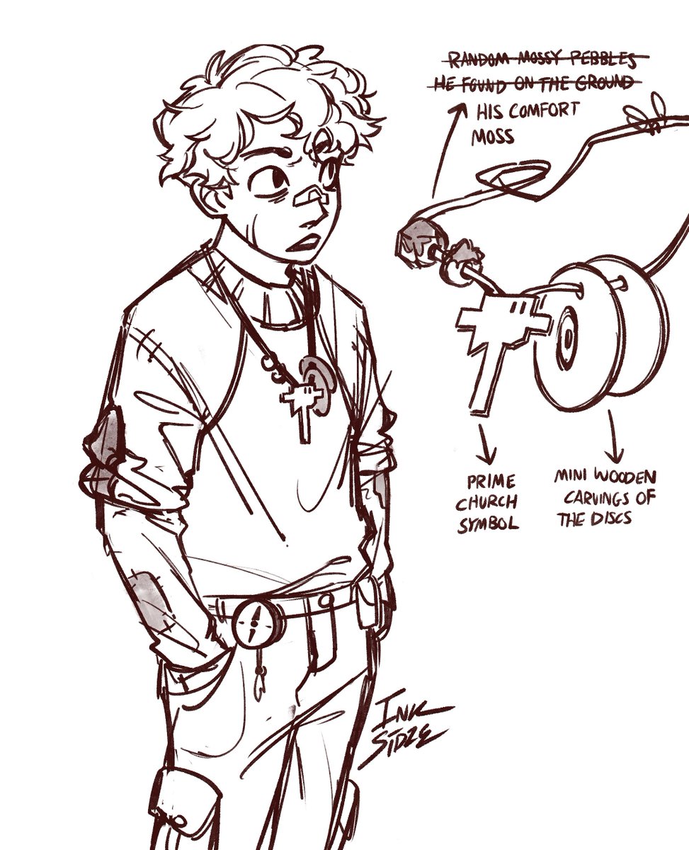 「the croppings are kinda awkward but heres some closeups 」Inkの漫画