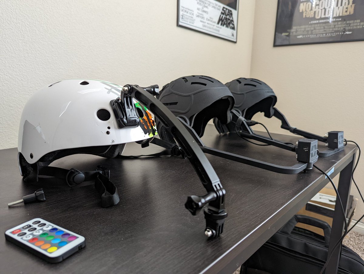 The evolution of my #mocap #helmets from a #diy skateboard helmet to ...