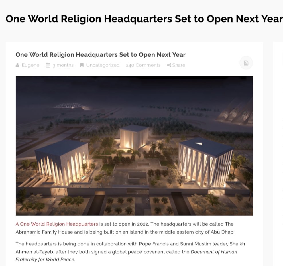 One World Religion Building