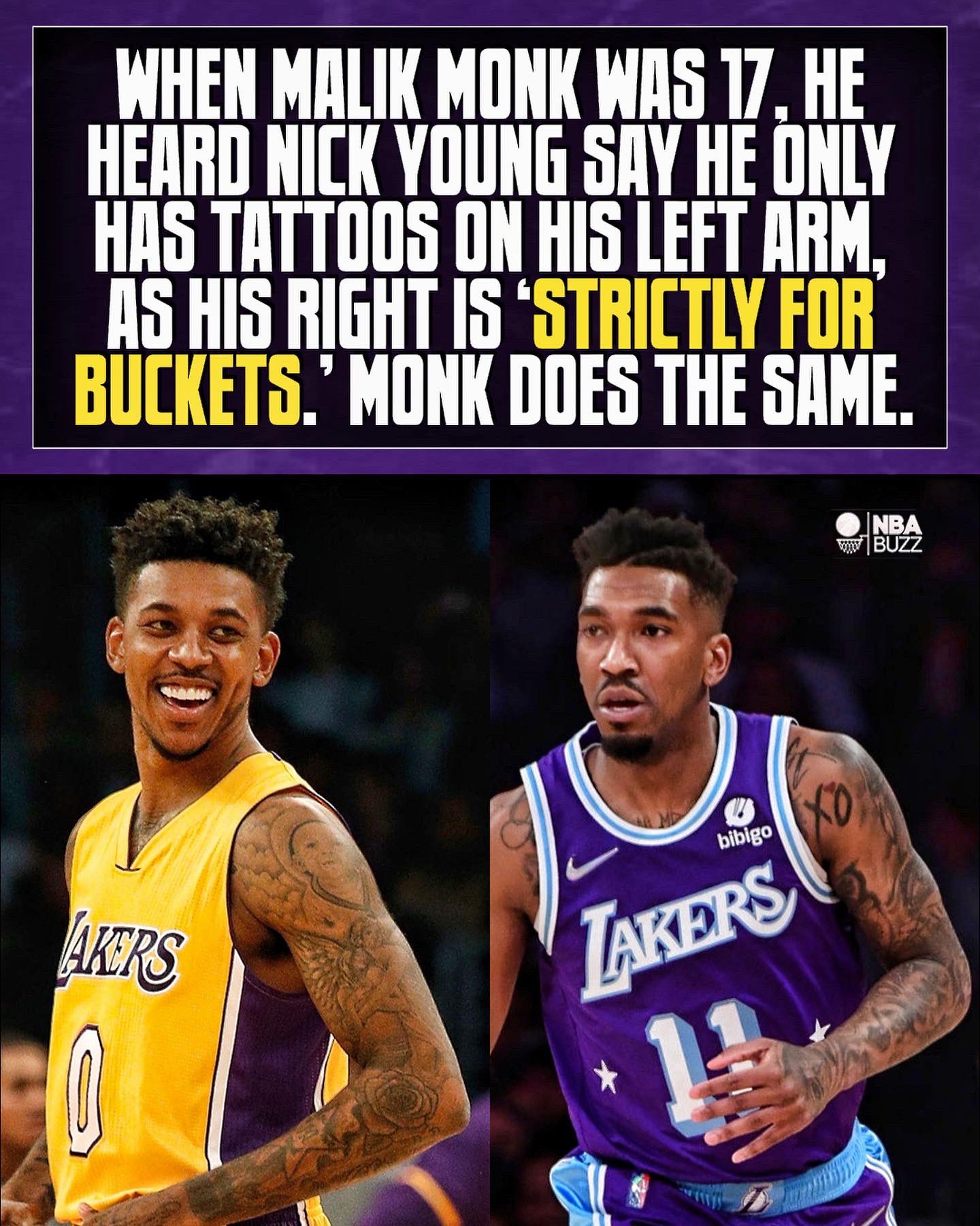 Nick young tattoos - Bronctattooaus.com
