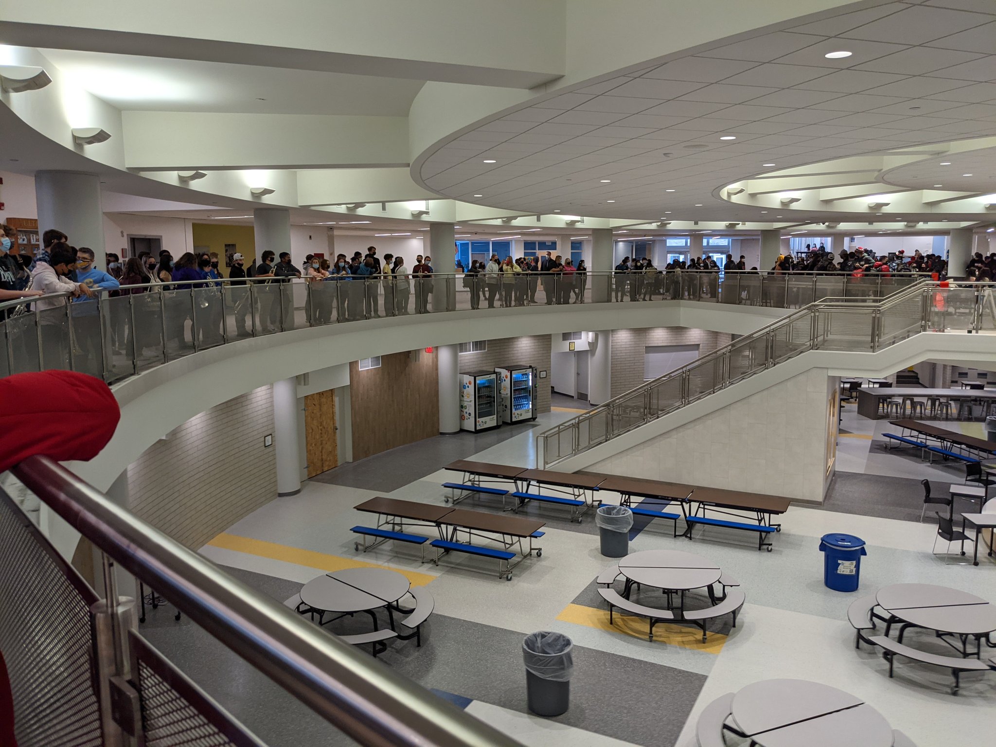 Modern High School Cafeteria
