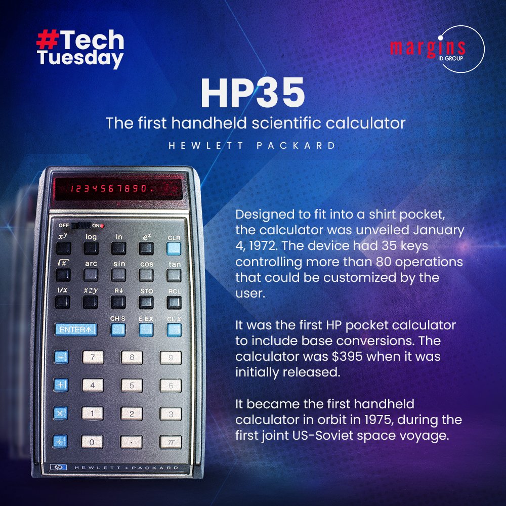 The First Handheld Calculator Invented