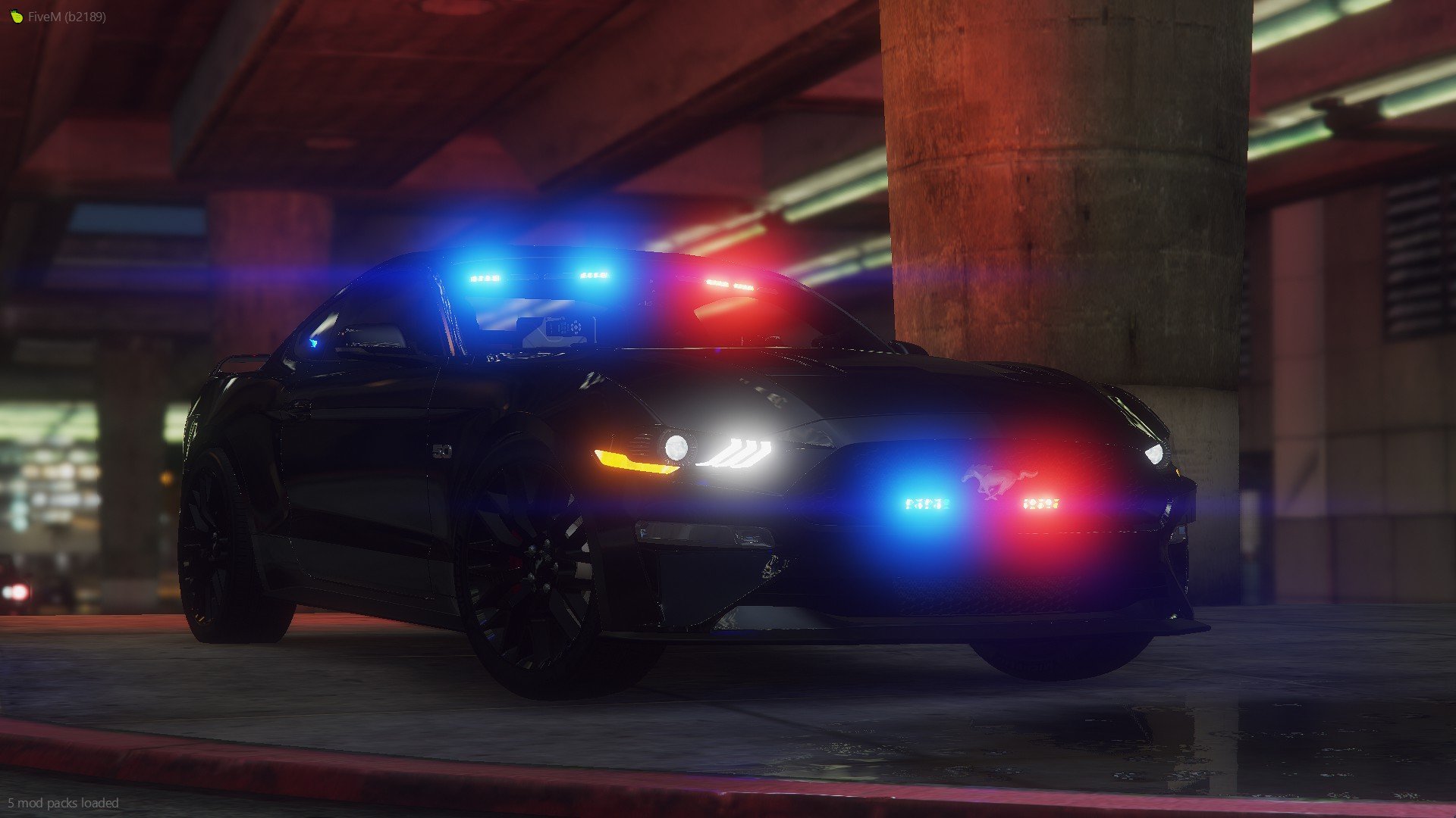 Unmarked Mustang Police Car