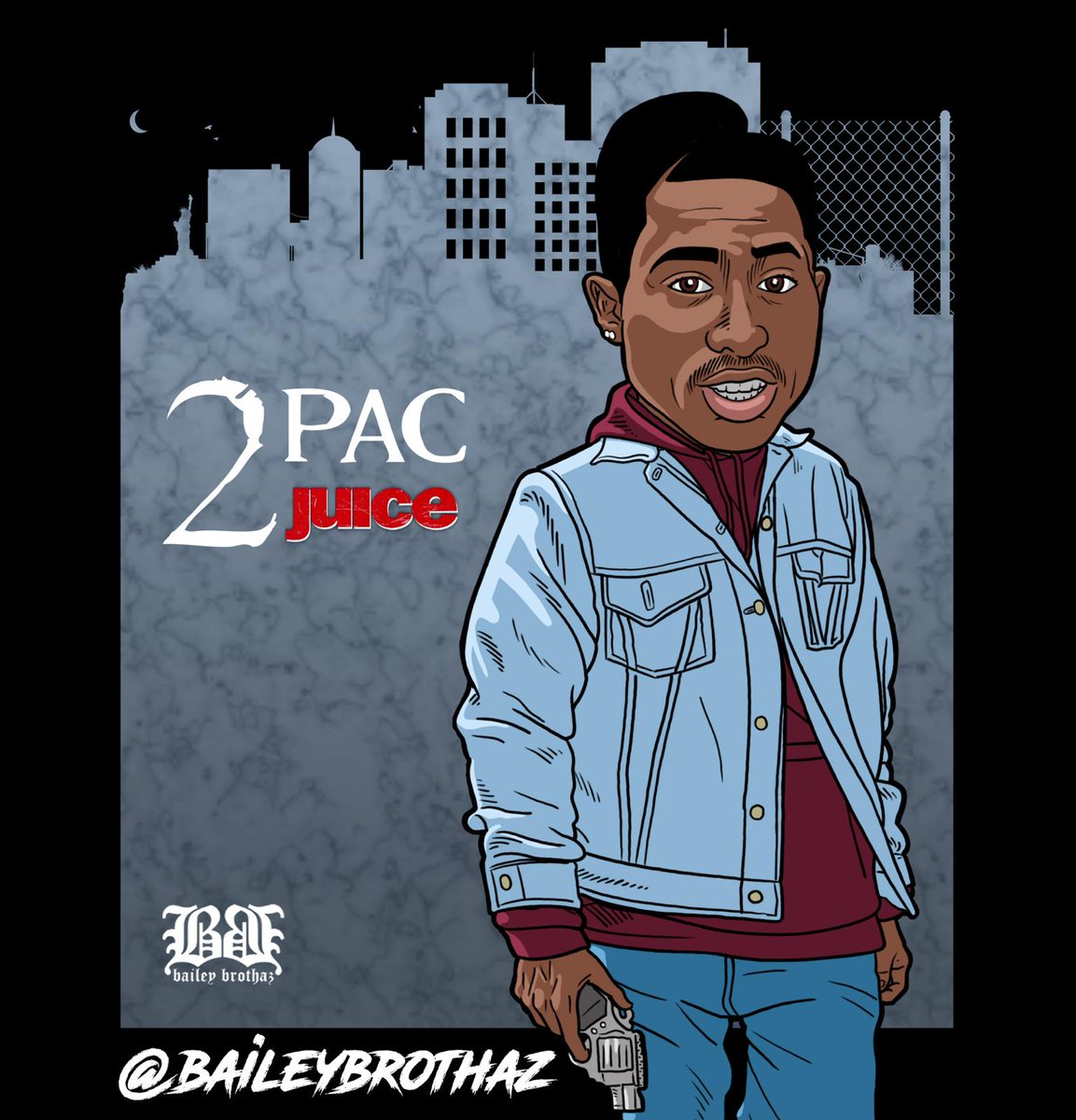 Tupac Cartoon Juice