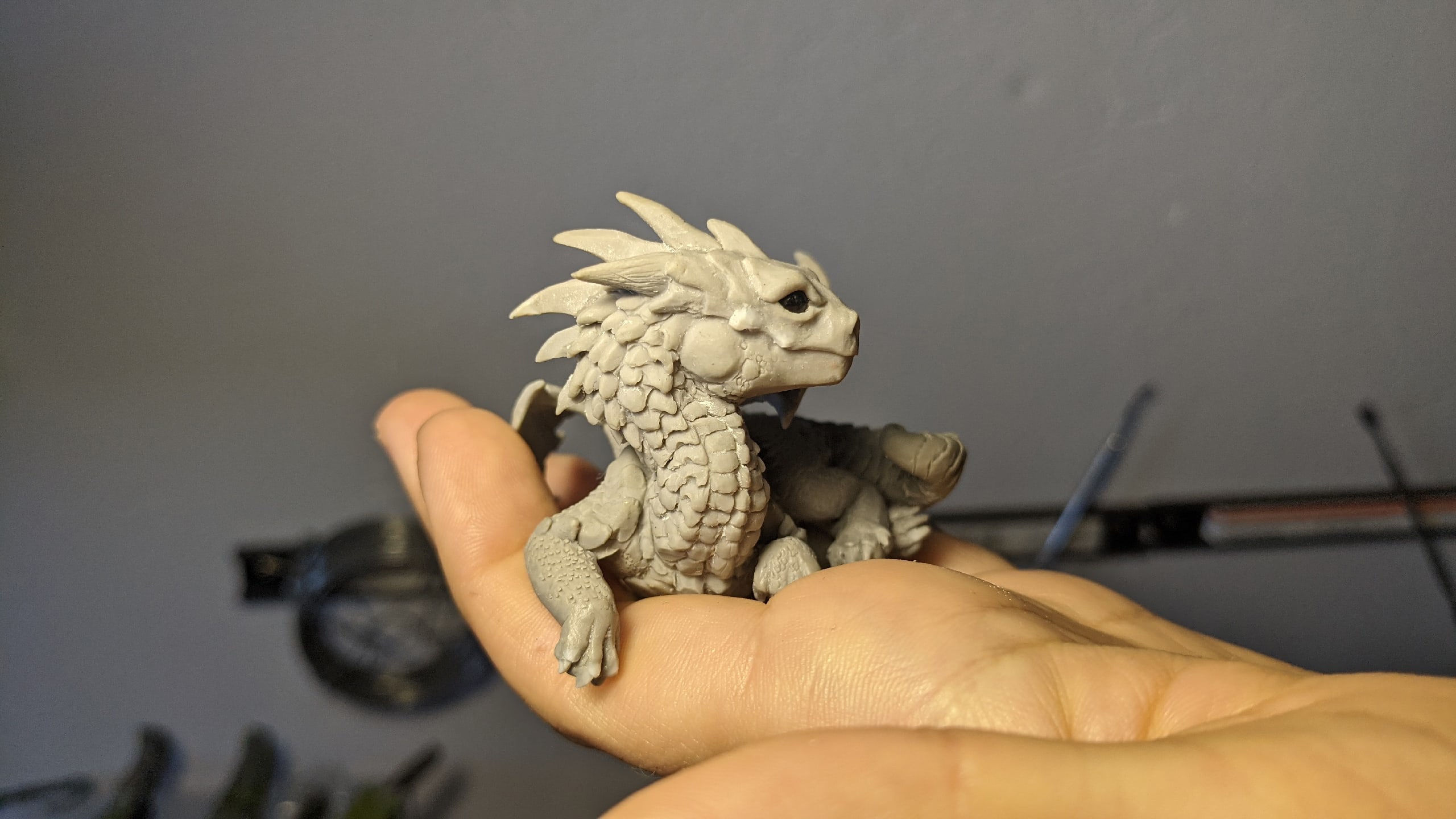 Clay Sculptures Of Dragons