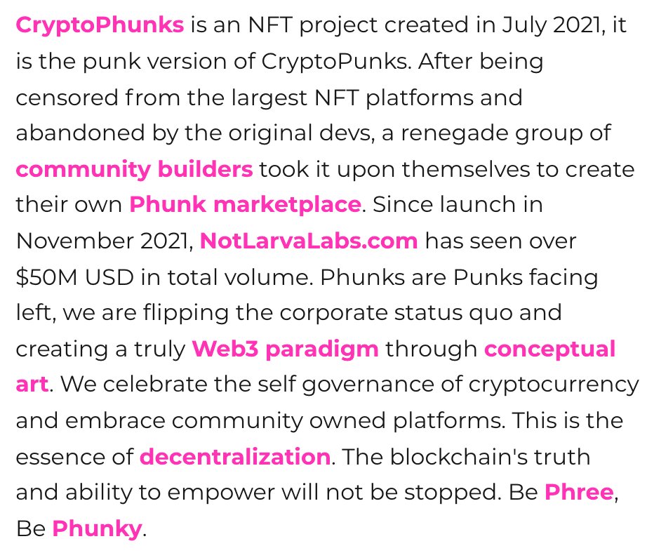 middlemarch.eth 🔜 on Twitter: "Why am I a #Phunk? What are #CryptoPhunks? What makes # ...