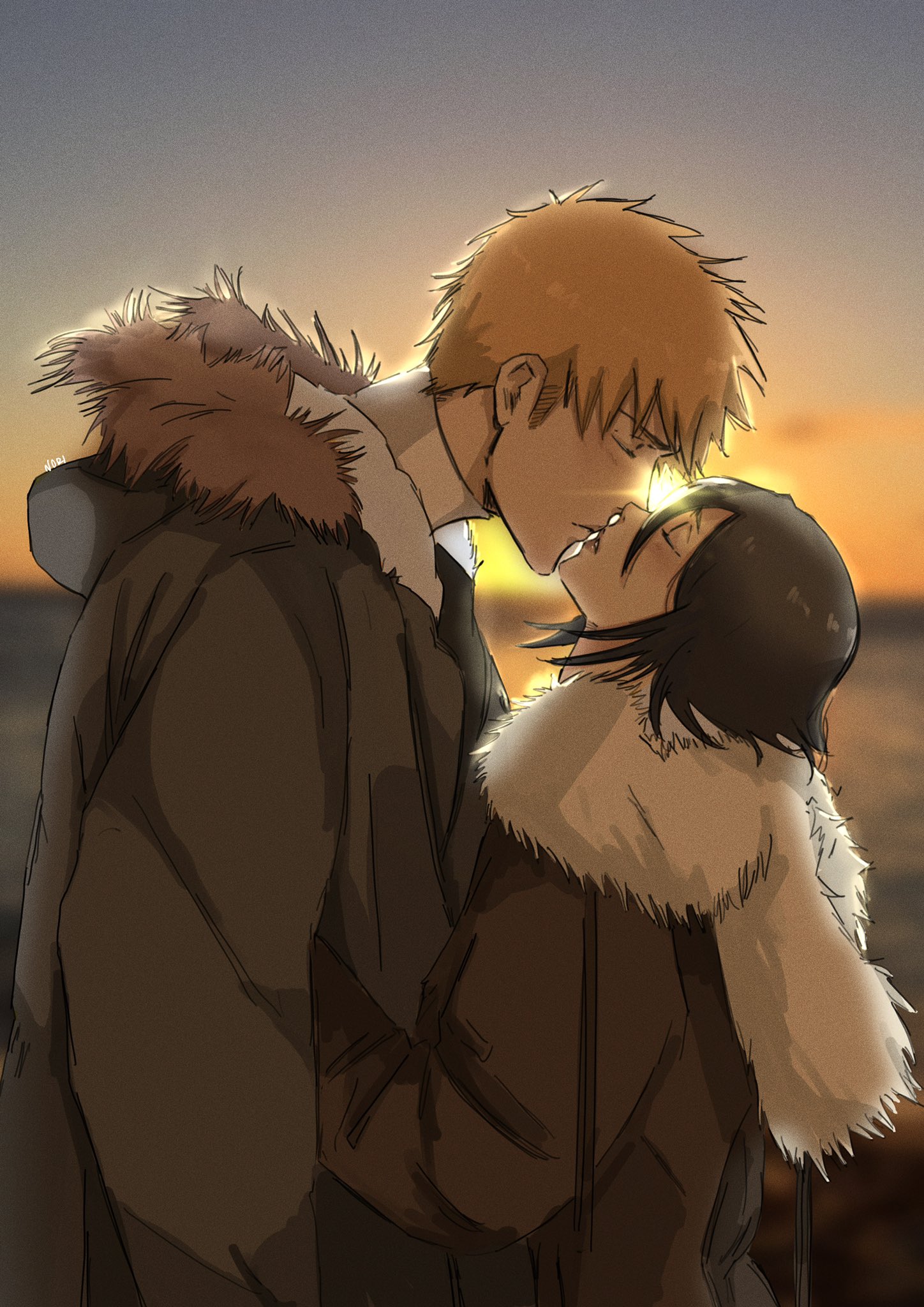 Bleach Rukia And Ichigo Hug