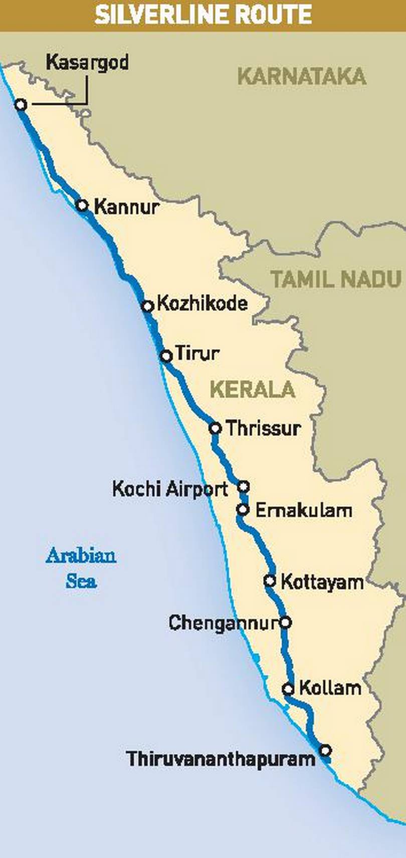 Kerala Railway Map