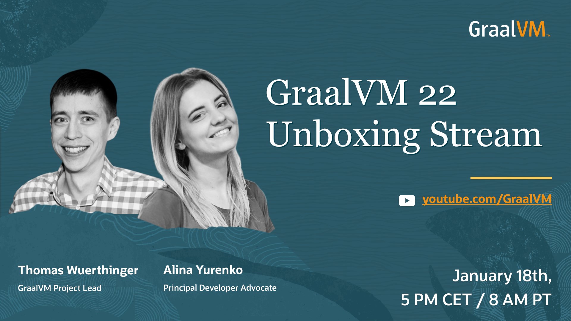 GraalVM on Twitter: "GraalVM 22.0 is coming out next week!🚀 Join our livestream to be the first ...