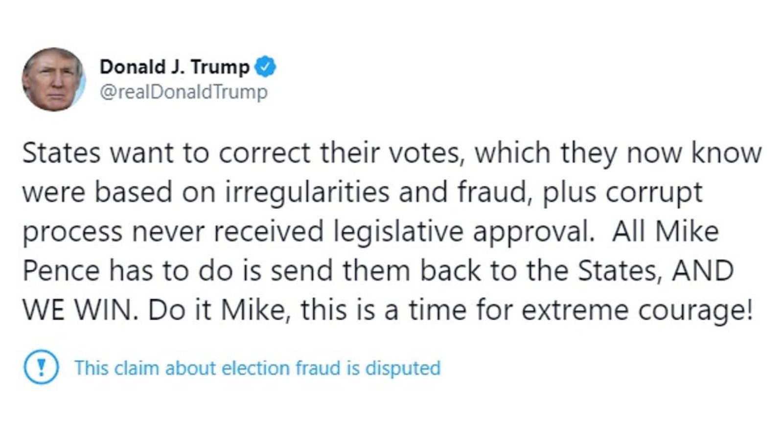 January 6th Committee On Twitter 8 17 Am Then President Donald Trump
