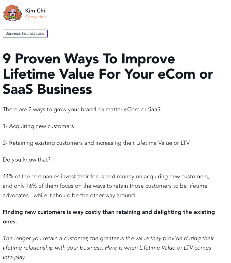 9 Proven Ways To Improve Lifetime Value For Your eCom brand or SaaS ...