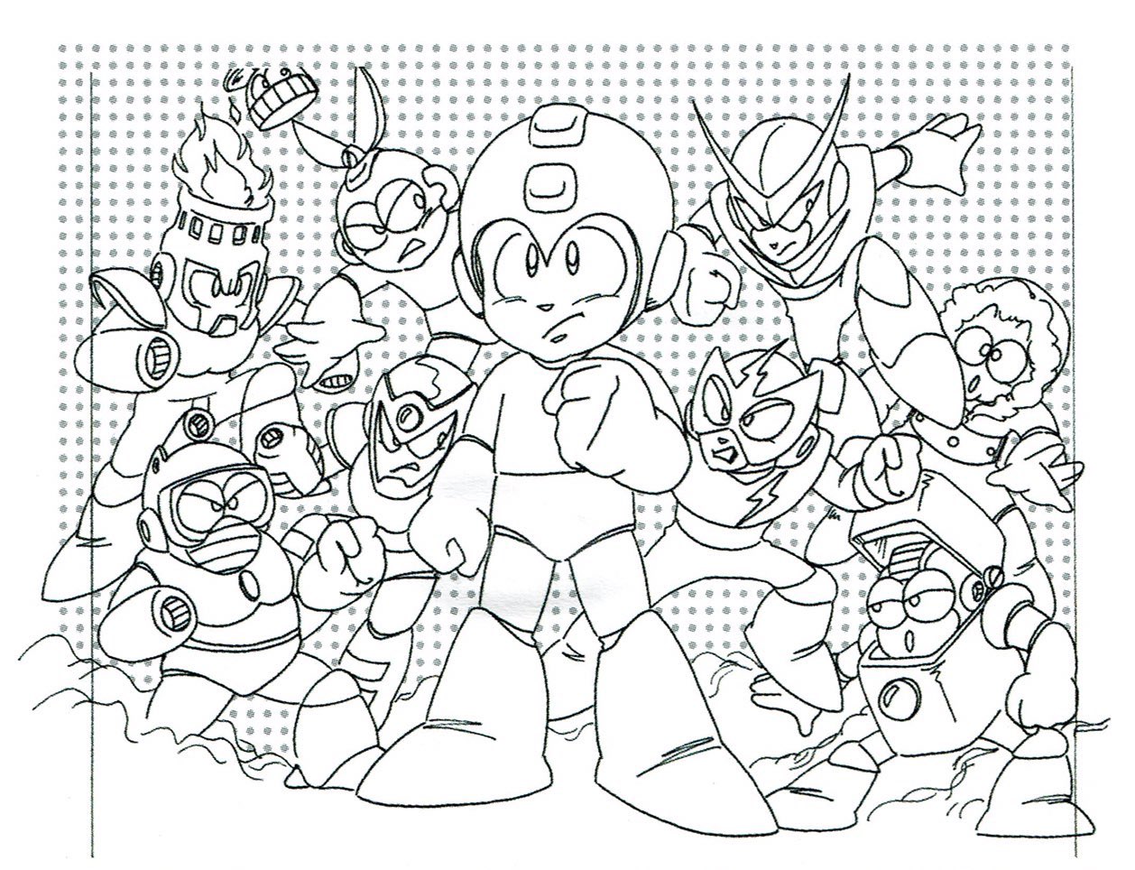 Free Rock Man Coloring Pages