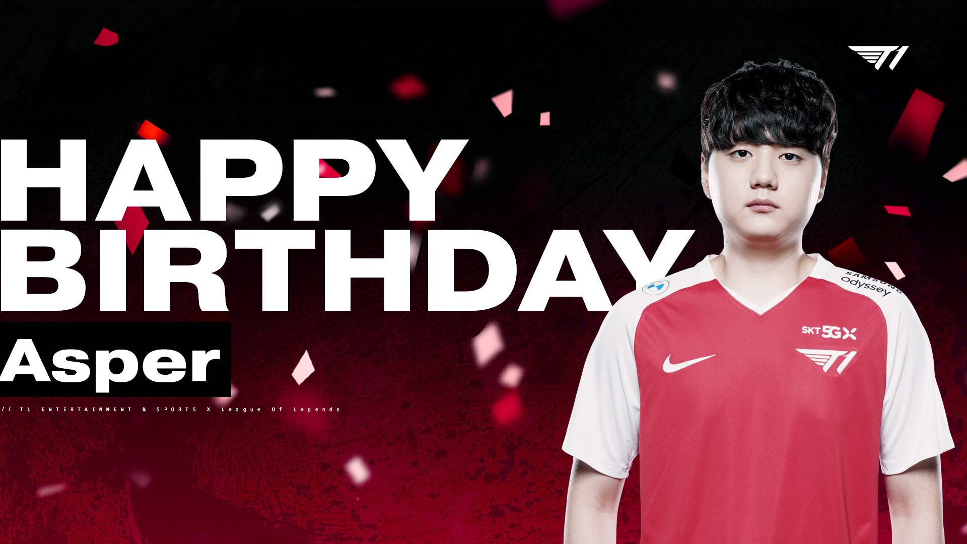 T1 LoL on Twitter: "Happy Asper Day!🎂 1월 12일은 T1 League of Legends 'Asper' 김태기 선수의 생일입니다!🎉 ...