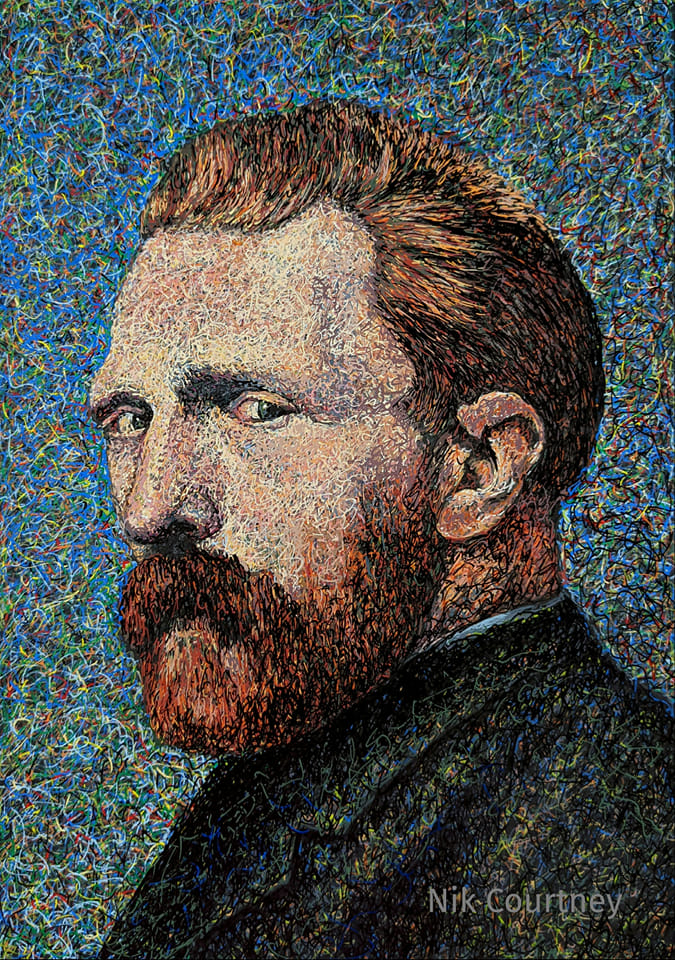 🖊️Scribble, scribble! #vangoghinspires Nik Courtney: ‘ I wanted to ...