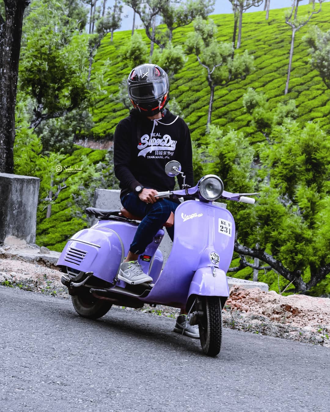 Lavender Vespa