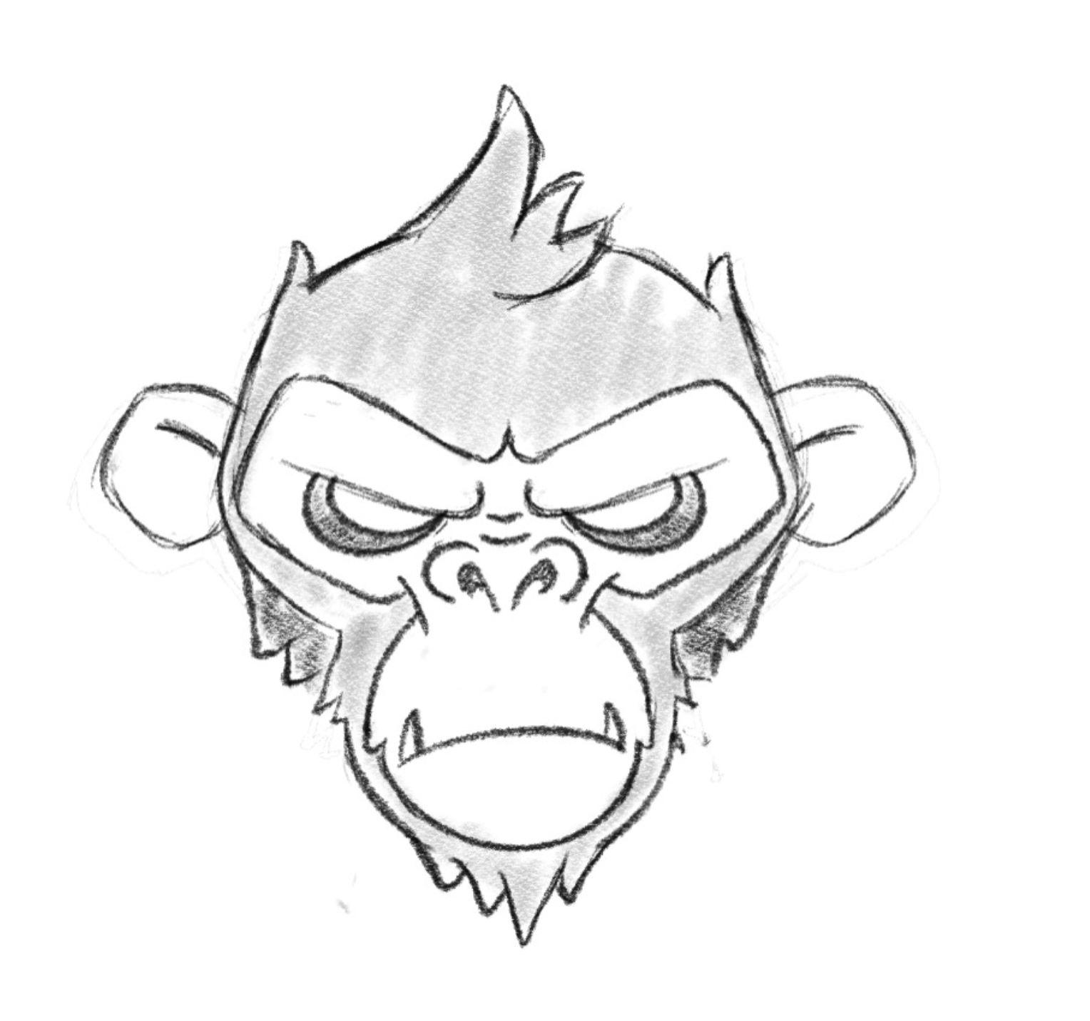 Cool Monkey Drawing