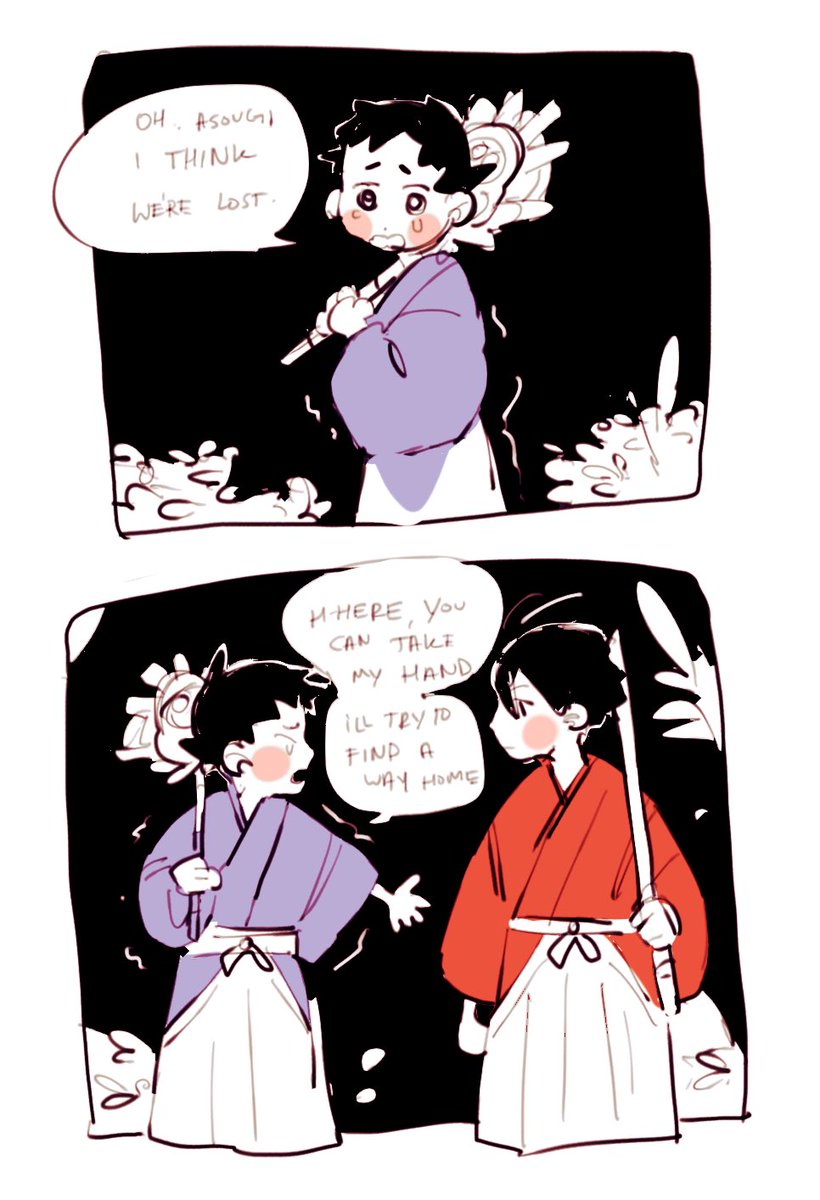 「got lost after a festival or something (1/2) 」robin 🐰 @ commissions open 🐟の漫画