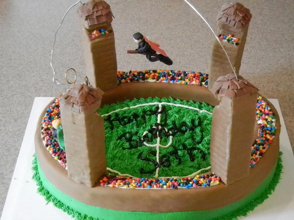 Quidditch Field Cake