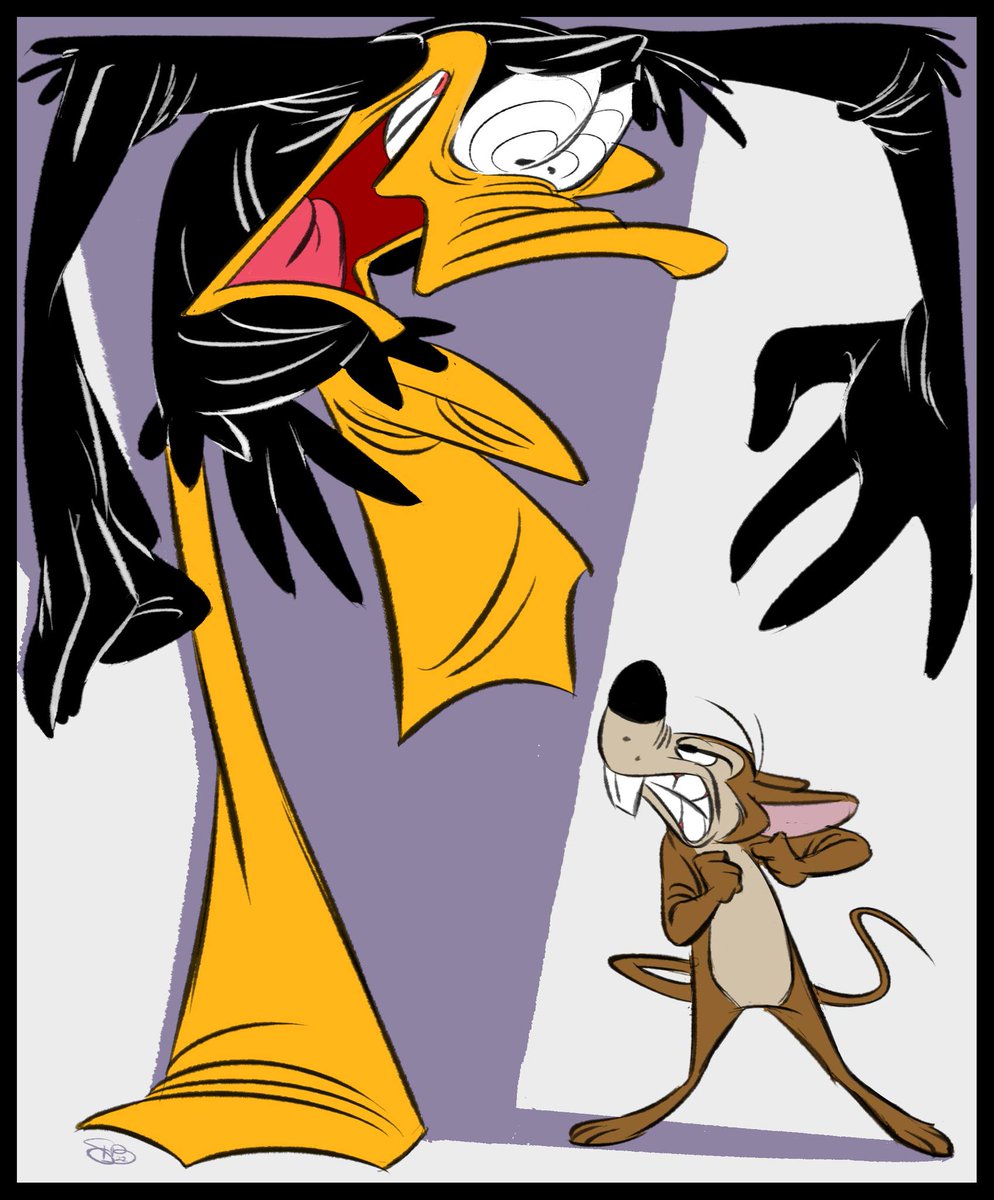 Daffy Duck Scared