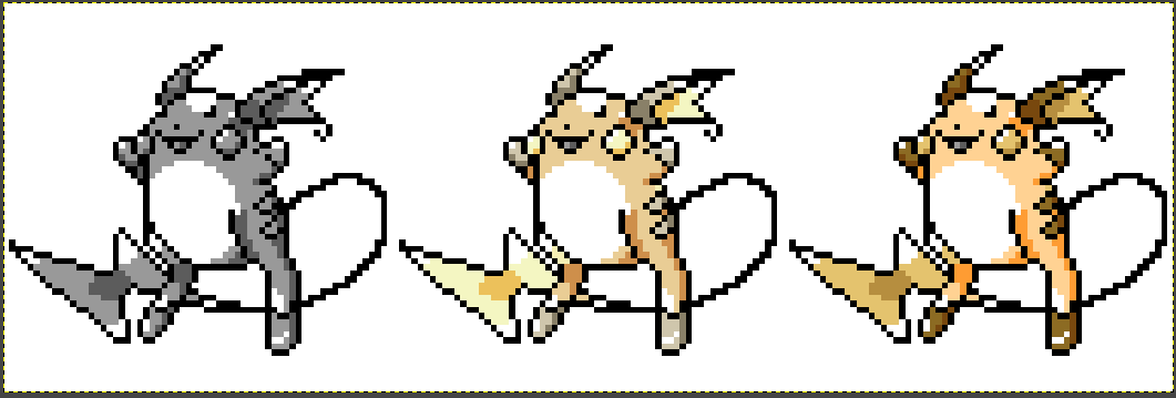 Shiny Raichu Sprite