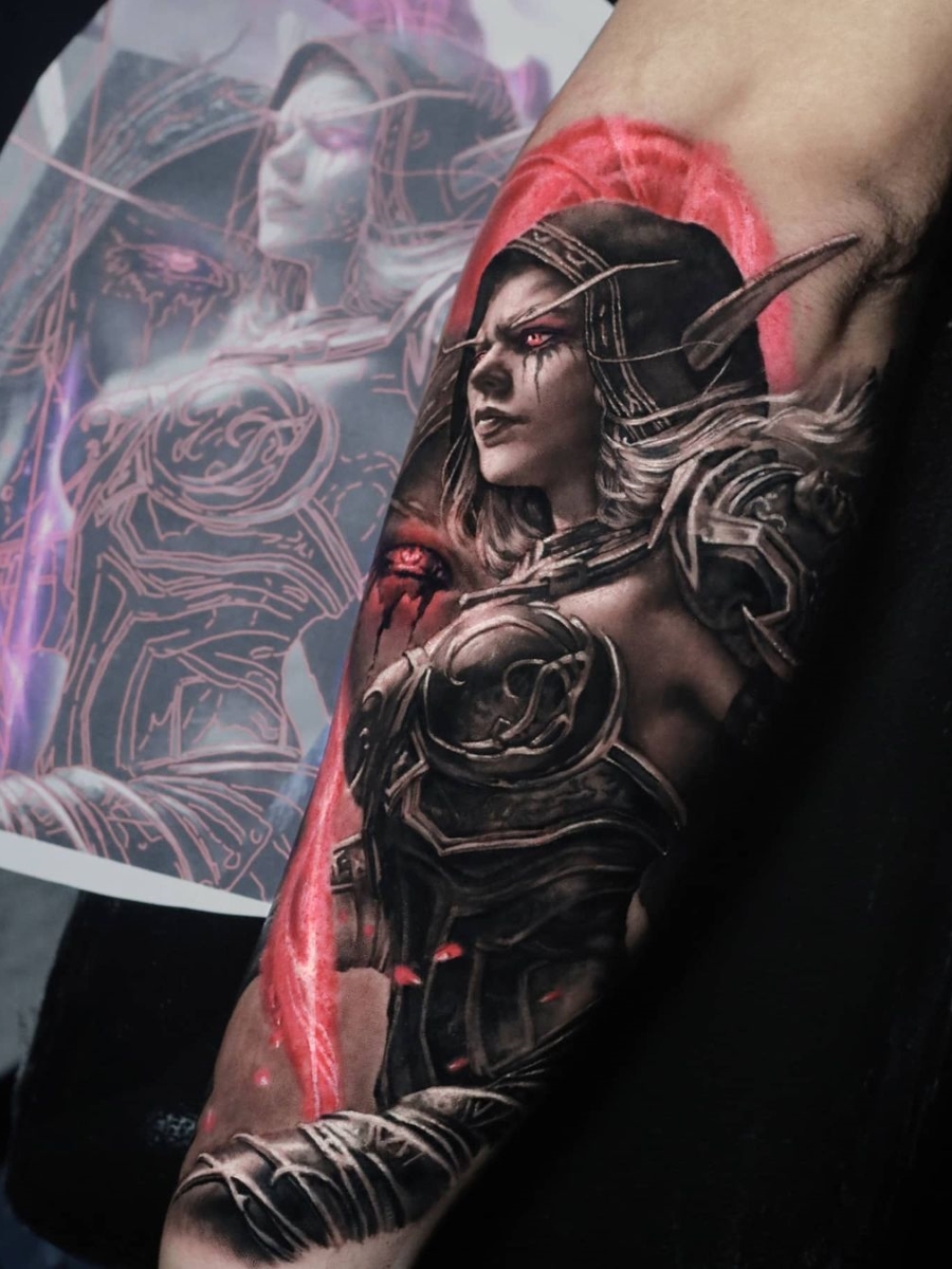World Of Warcraft Tattoo Sleeve
