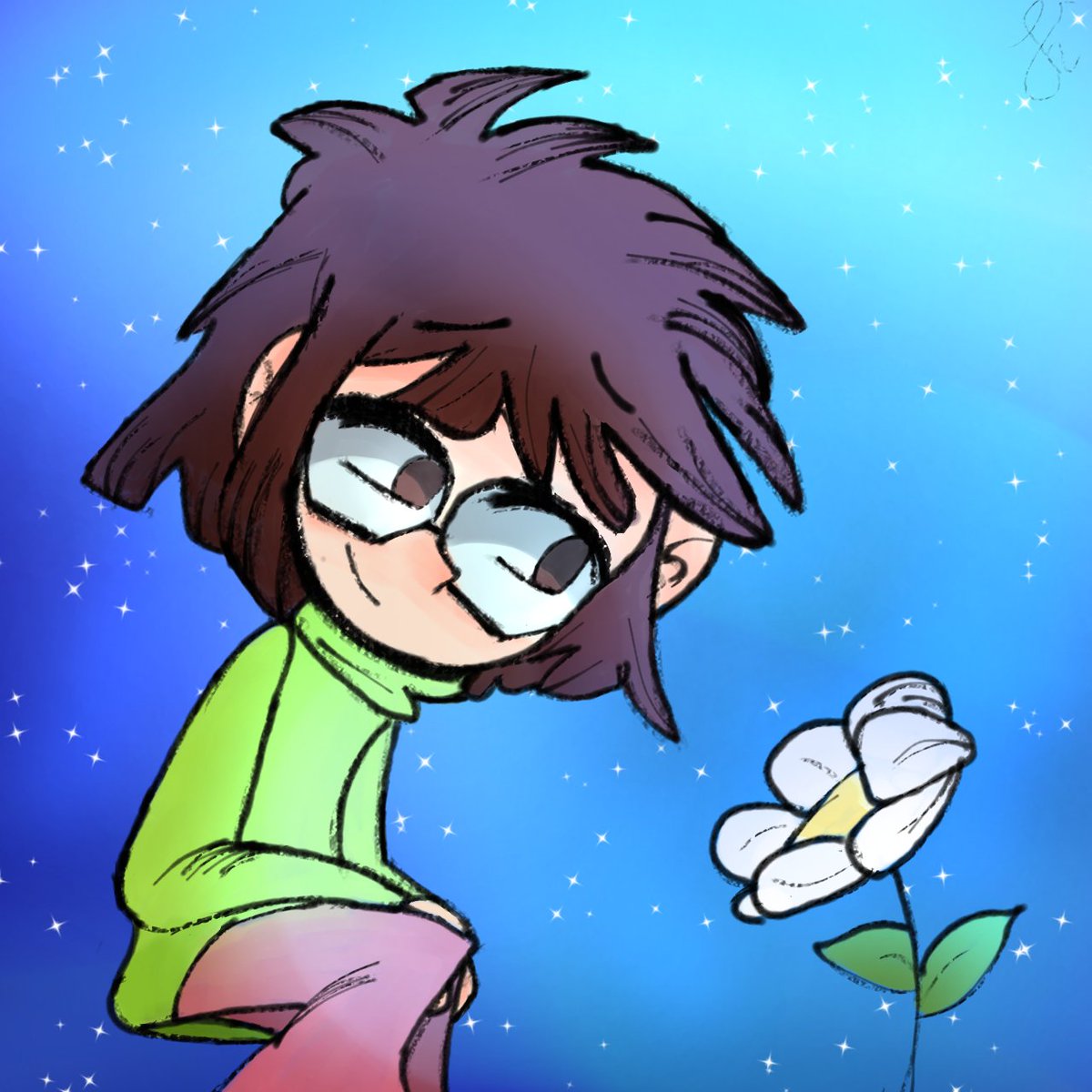 Lisa admires a flower by li_sa2007 on Twitter : r/theloudhouse