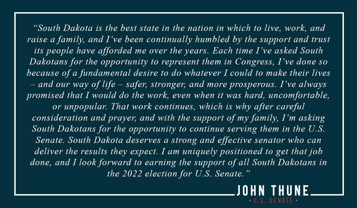 John Thune On Twitter Https T Co Rilv3ru1v0 Twitter