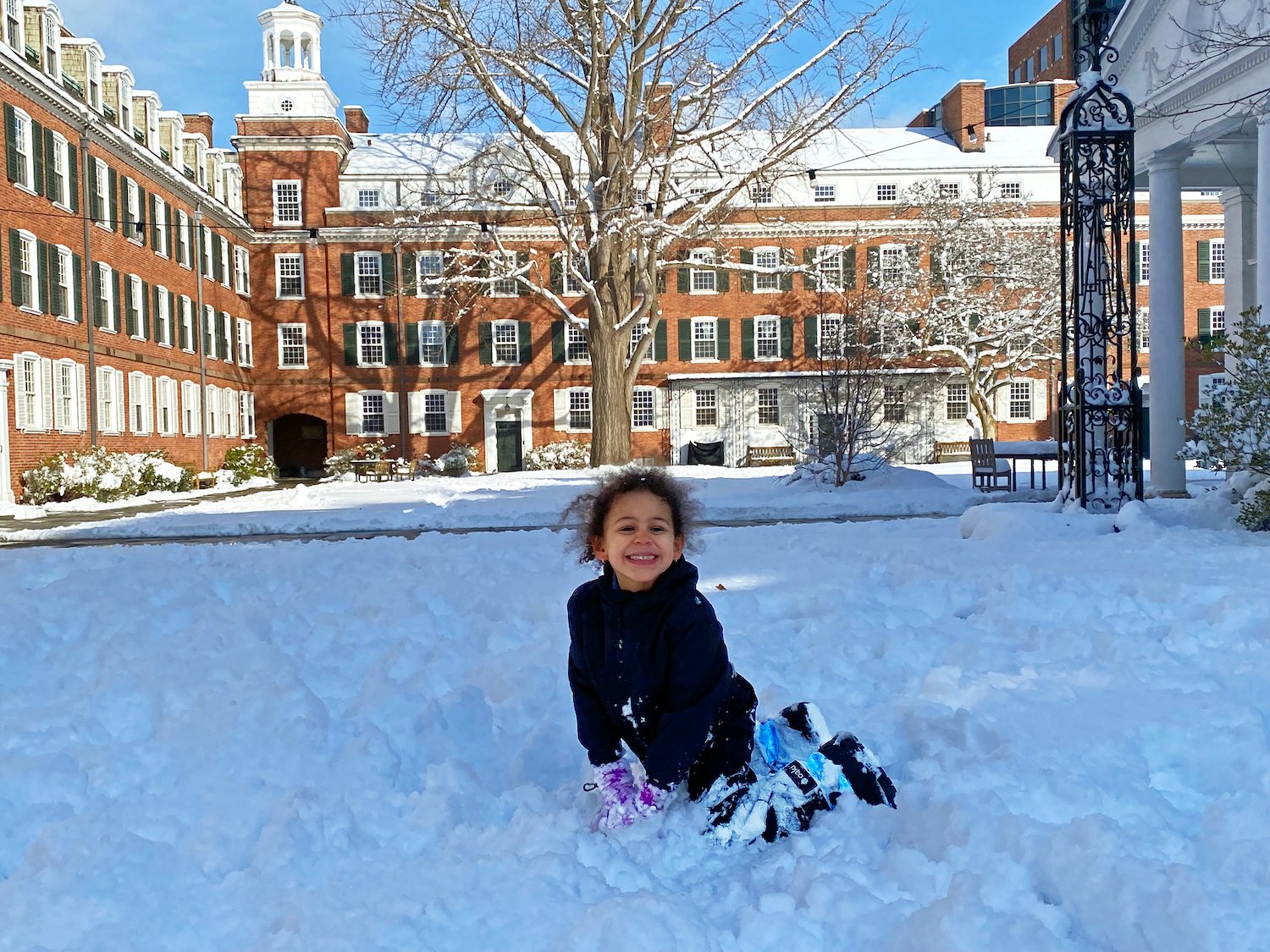 Yale University Campus Winter