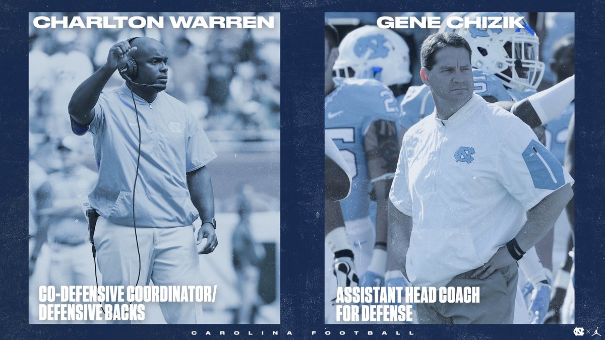 UNC Officially Hires Charlton Warren and Gene Chizik : r/CFB