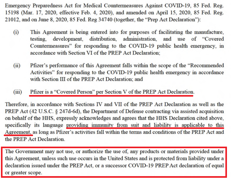 Starting to look through some of the Pfizer Gov't contracts now. Not ...