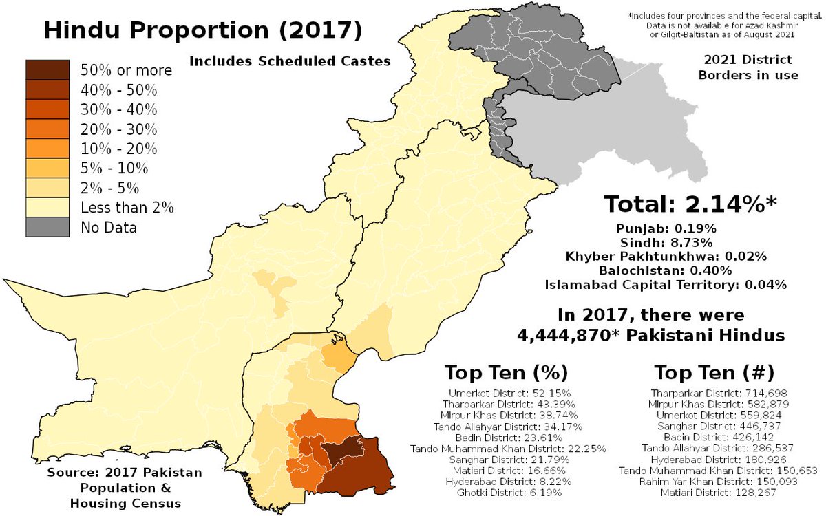 Hinduism Map Population