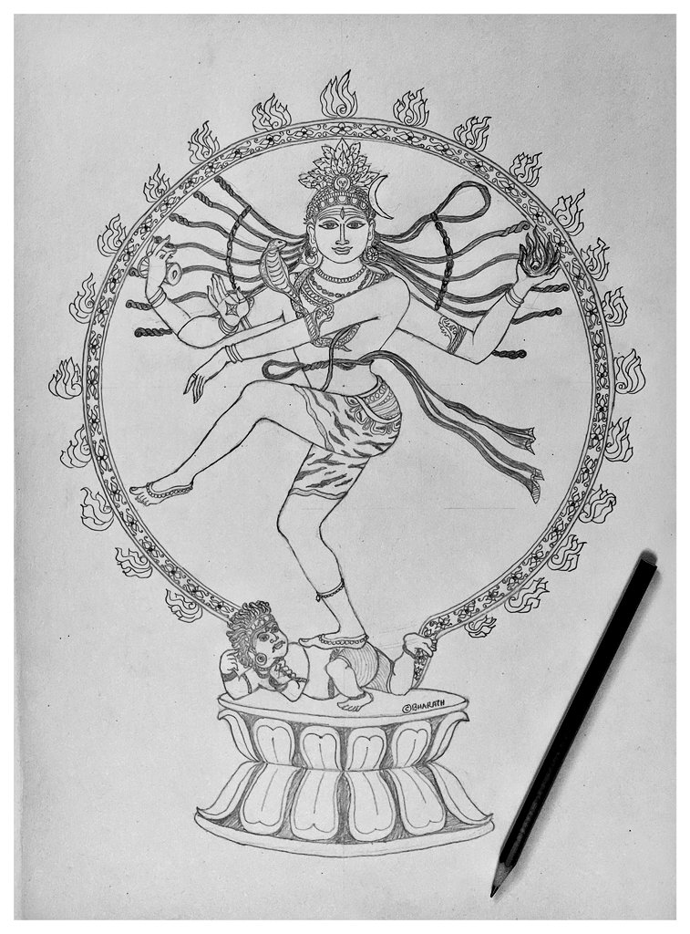 Nataraja Line Drawing