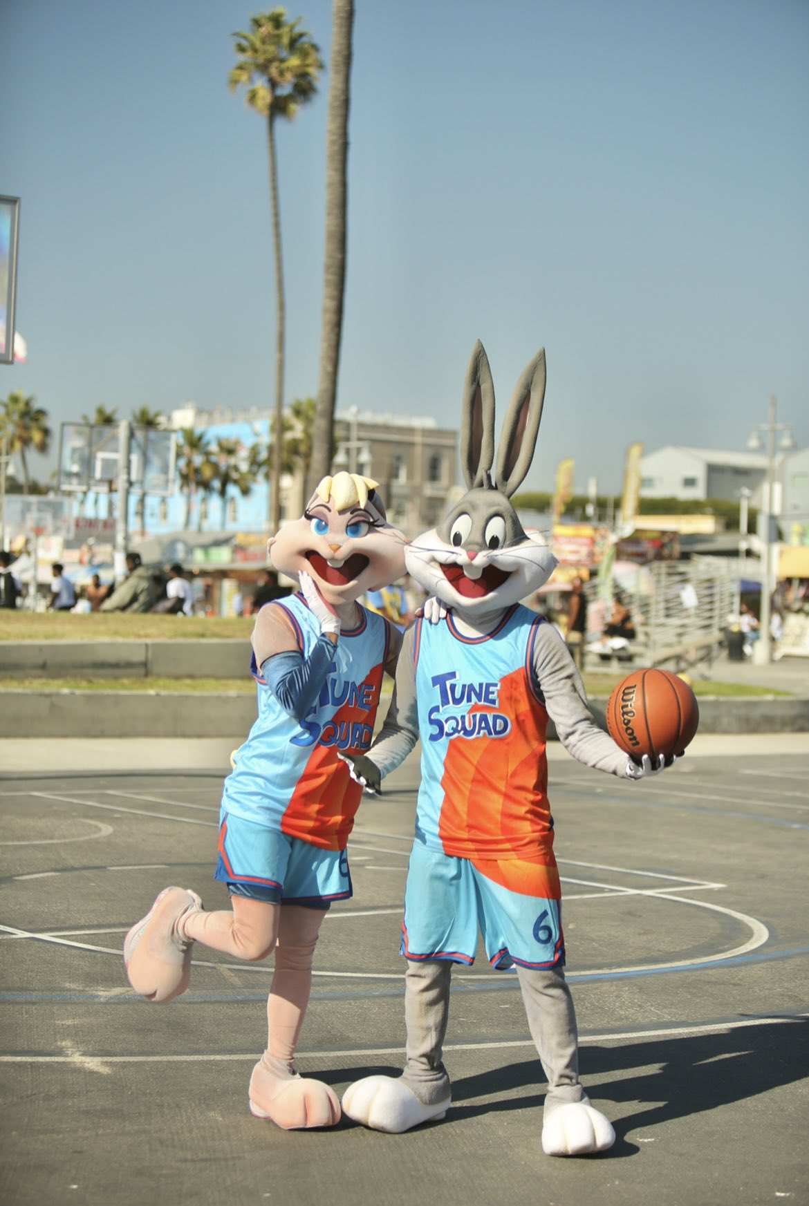 Bugs Bunny And Lola Bunny Basketball