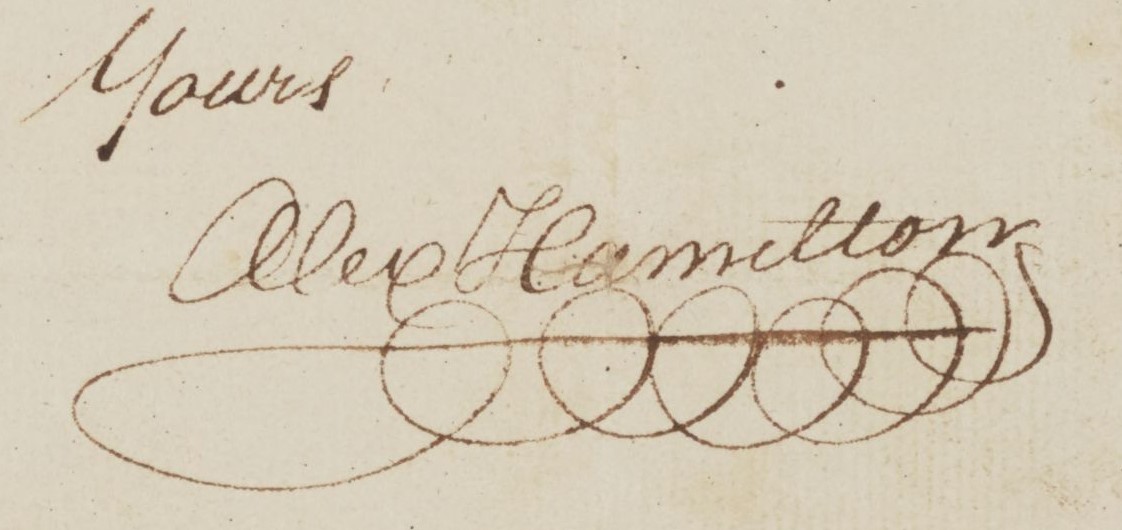 Alexander Hamilton Signature