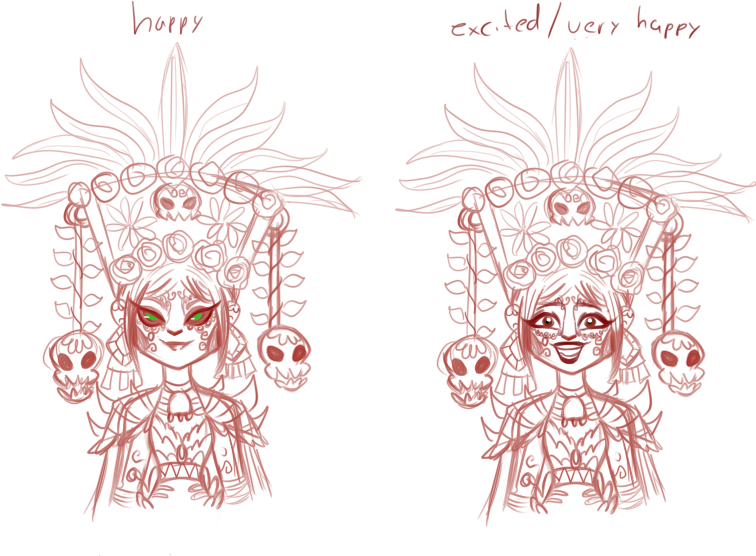 Mayan Princess Drawings