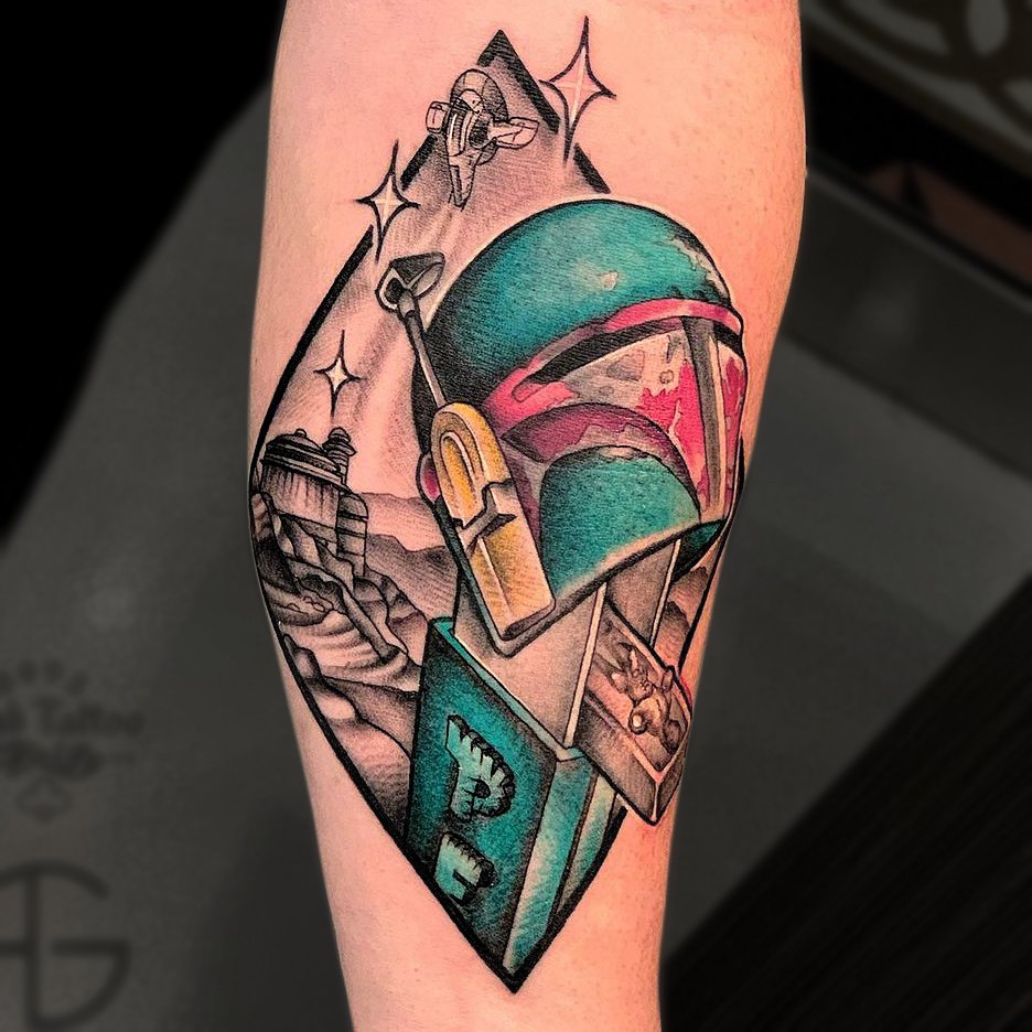 Boba Fett Logo Tattoo