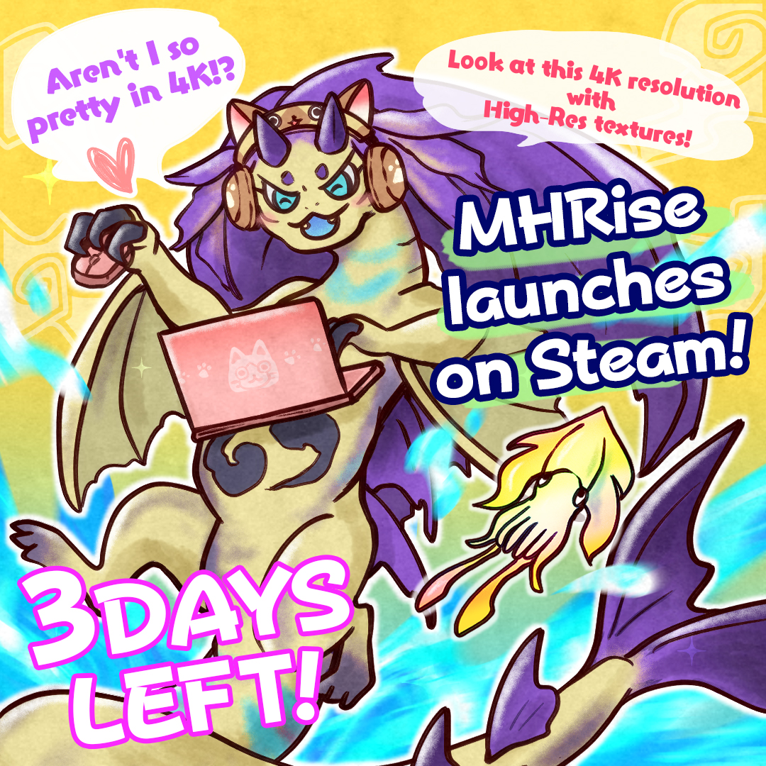 Monster Hunter on Twitter: "Countdown to #MHRise on PC... 3 DAYS LEFT! https://t.co/WIap7vGXo2 ...