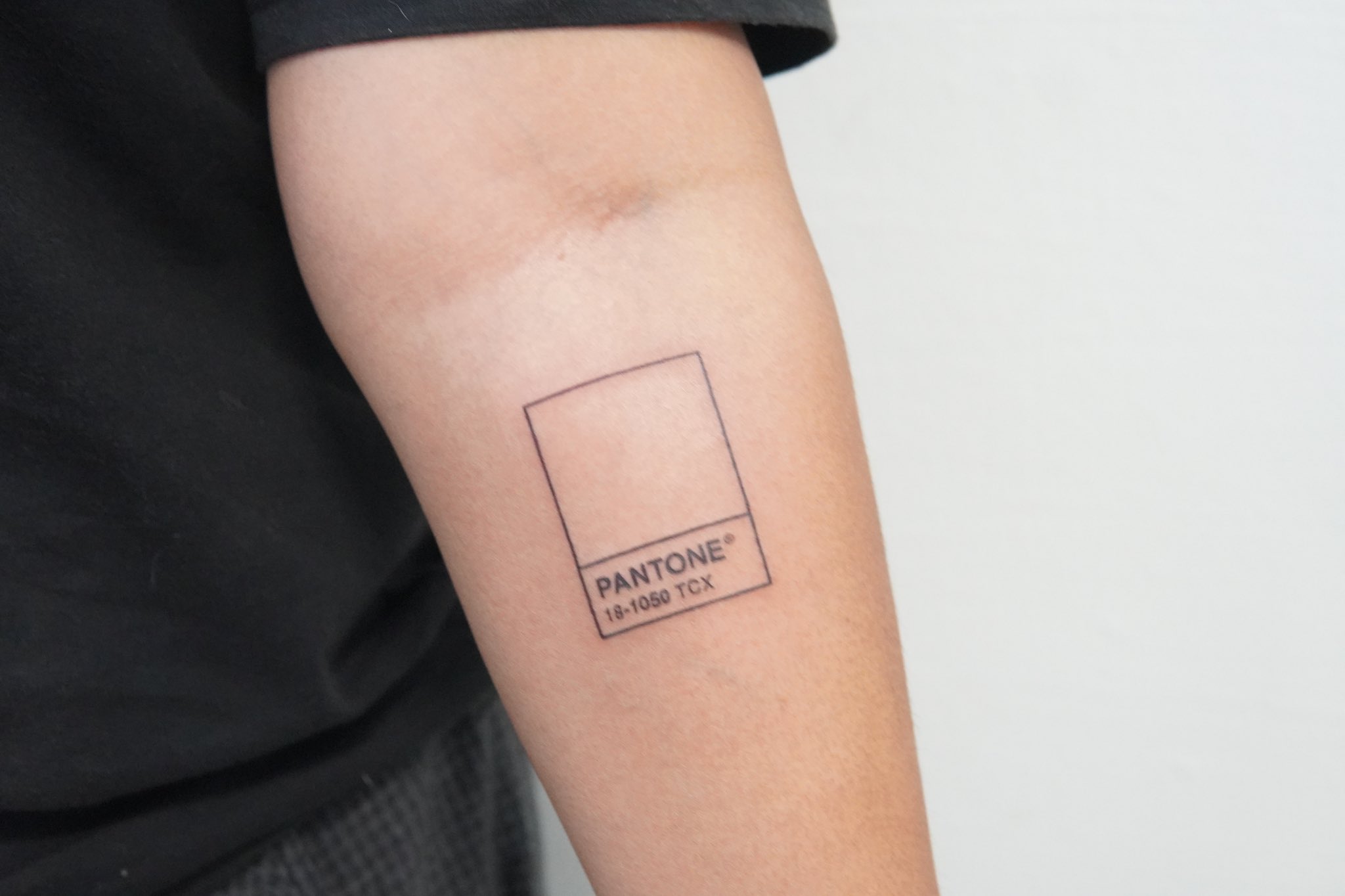 Pantone Tattoos Pantone Swatch Card 18 4063TSX Blue Tattoo Khánh