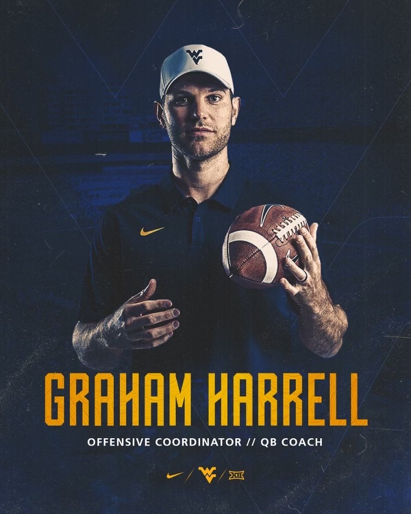 West Virginia hires Graham Harrell as Offensive Coordinator : r/CFB