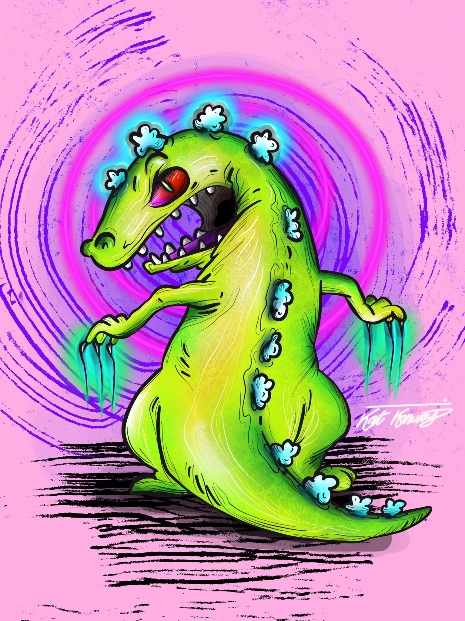 Reptar Rugrats Wallpaper