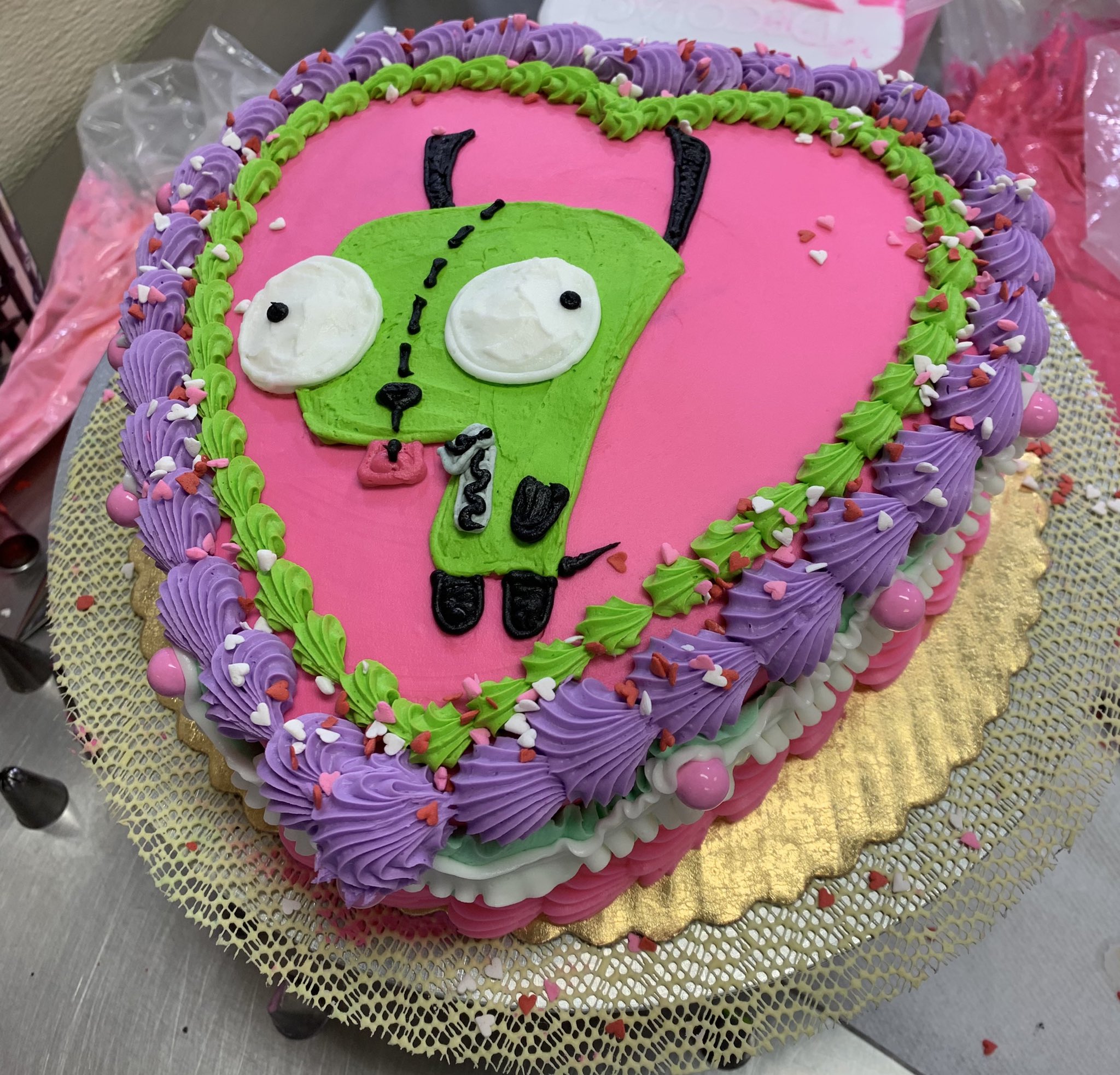 Invader Zim Cake