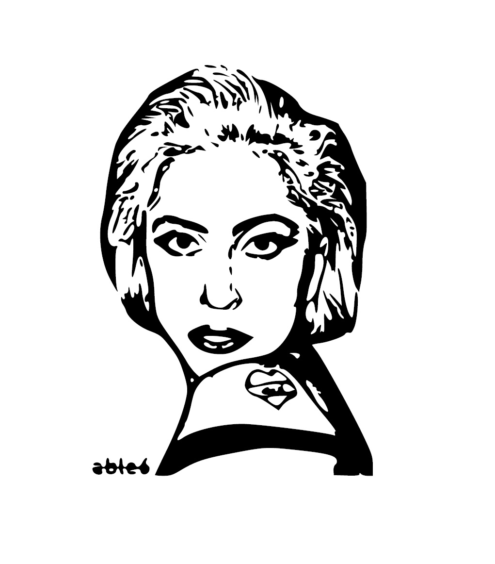 Lady Gaga Stencil