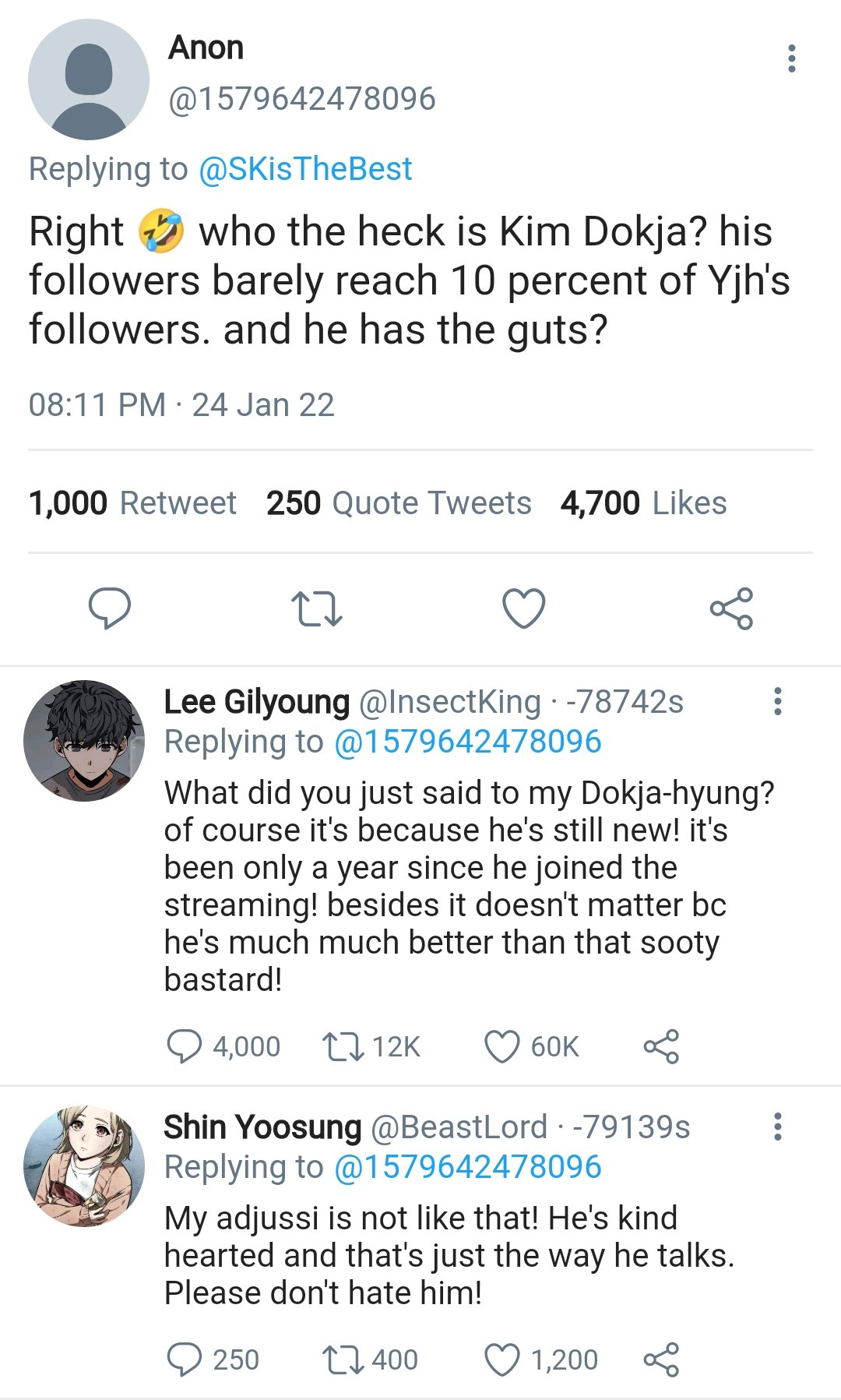 Mirea on Twitter: "A Joongdok SocMed au wherein: Fans found out that 'Guwon', one of Yjh's first ...