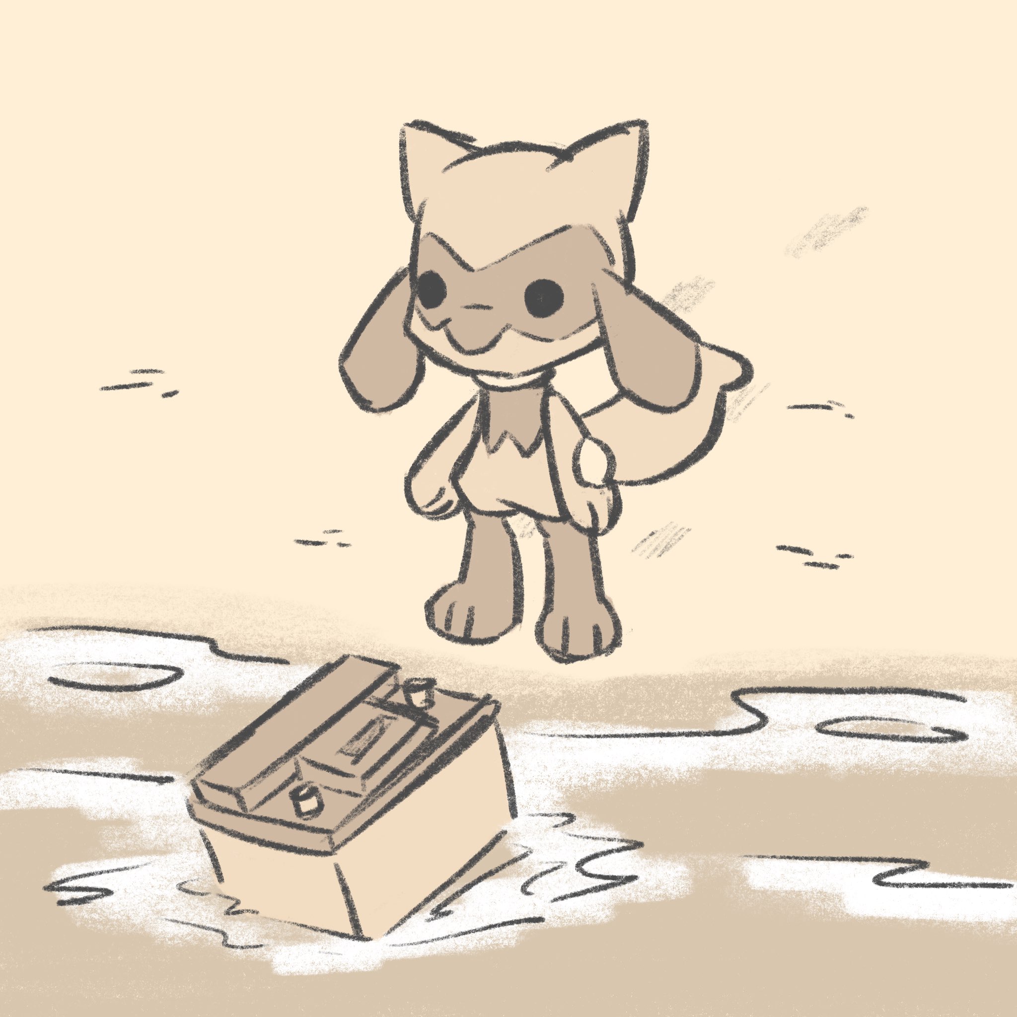 Advos on Twitter: "Riolu doing cute things like throwing car batteries into the ocean uwu https ...