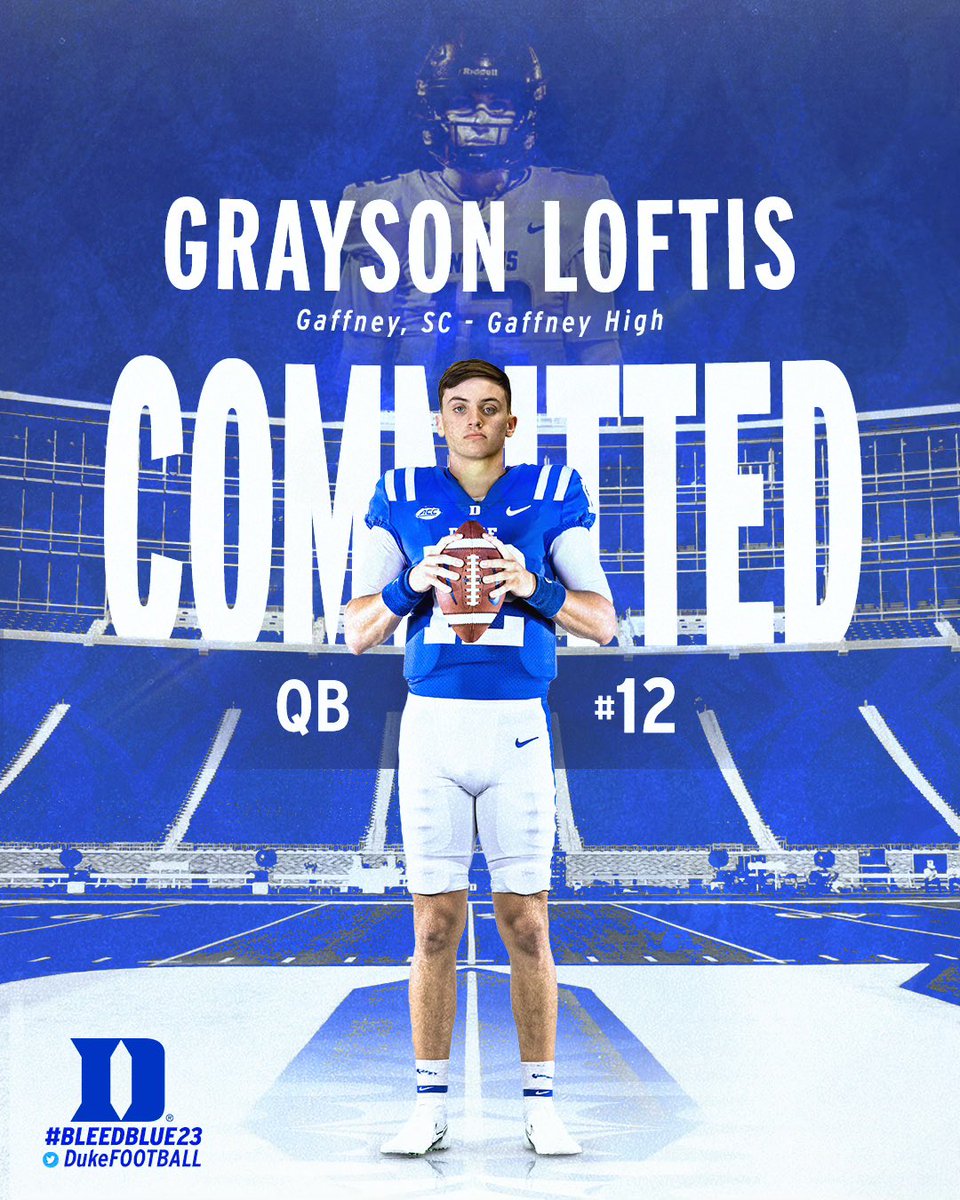 2023 3* QB Grayson Loftis commits to Duke : r/CFB