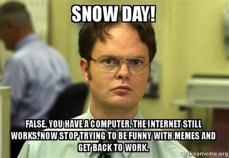 School Snow Day Meme