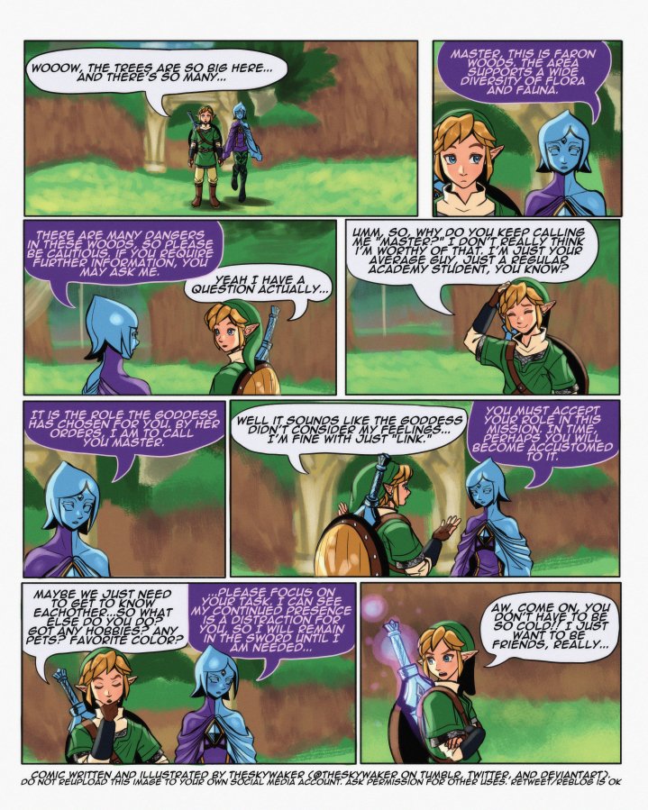 Funny Zelda Comics Skyward Sword
