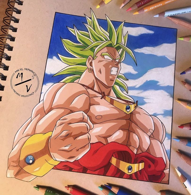 Broly Ssj3 Drawing