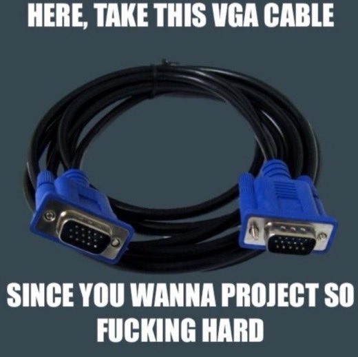Reactions On Twitter Impact Font Here Take This Vga Cable Since You